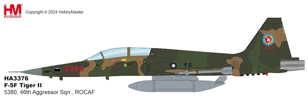 Hobbymaster HA3376 Northrop F-5F Tiger II 5380, 46th Aggressor Sq
