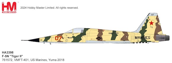 Hobbymaster HA3398 Northrop F-5E Tiger II 761572, VMFT-401, US Ma