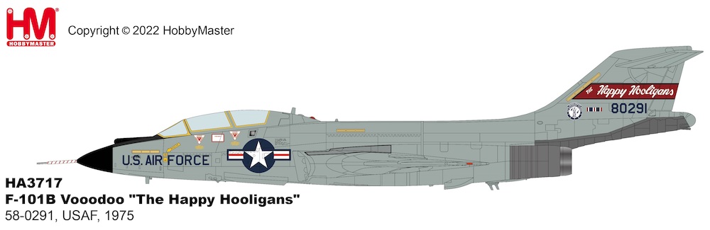 Hobbymaster HA3717 F101B Voodoo USAF, "The Happy Hooligans&q