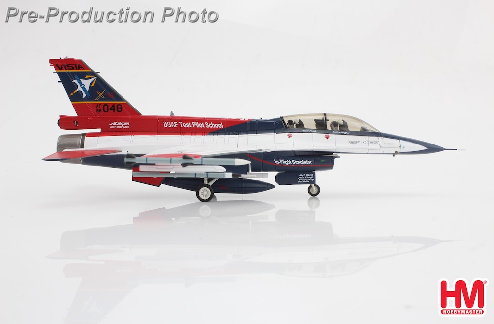 Hobbymaster HA38042b F16D Fighting Falcon X-62A VISTA 86-0048, US