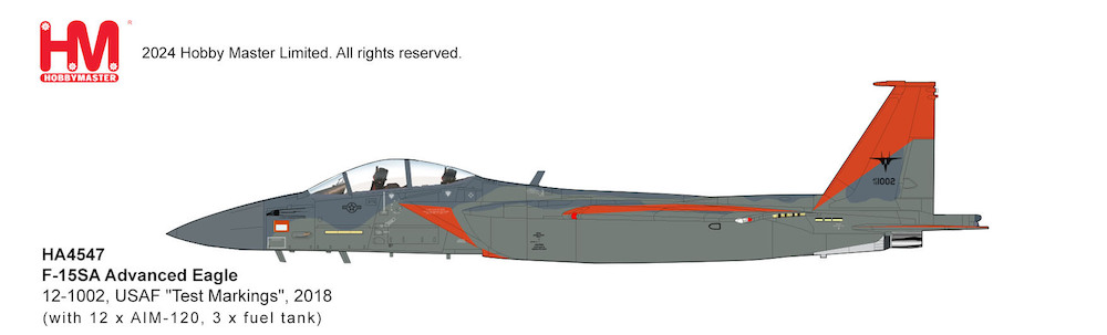 Hobbymaster HA4547 McDonnell Douglas F-15SA Advanced Eagle 12-100
