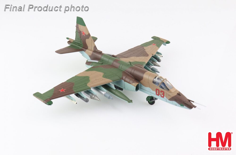 Hobbymaster HA6107 Sukhoi SU25K Frogfoot Red 03, flown by Lt. Col