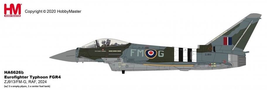 Hobbymaster HA6626b Eurofighter Typhoon FGR4 ZJ913/FM-G, RAF, 202