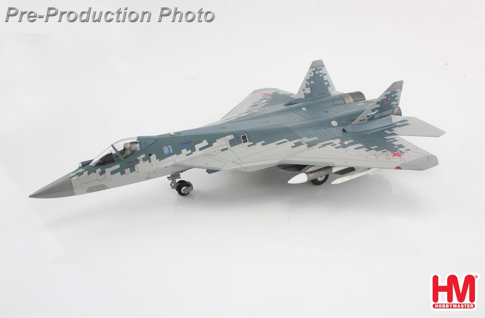Hobbymaster HA6806 Sukhoi SU57 Stealth Fighter 01 Blue, Russian A