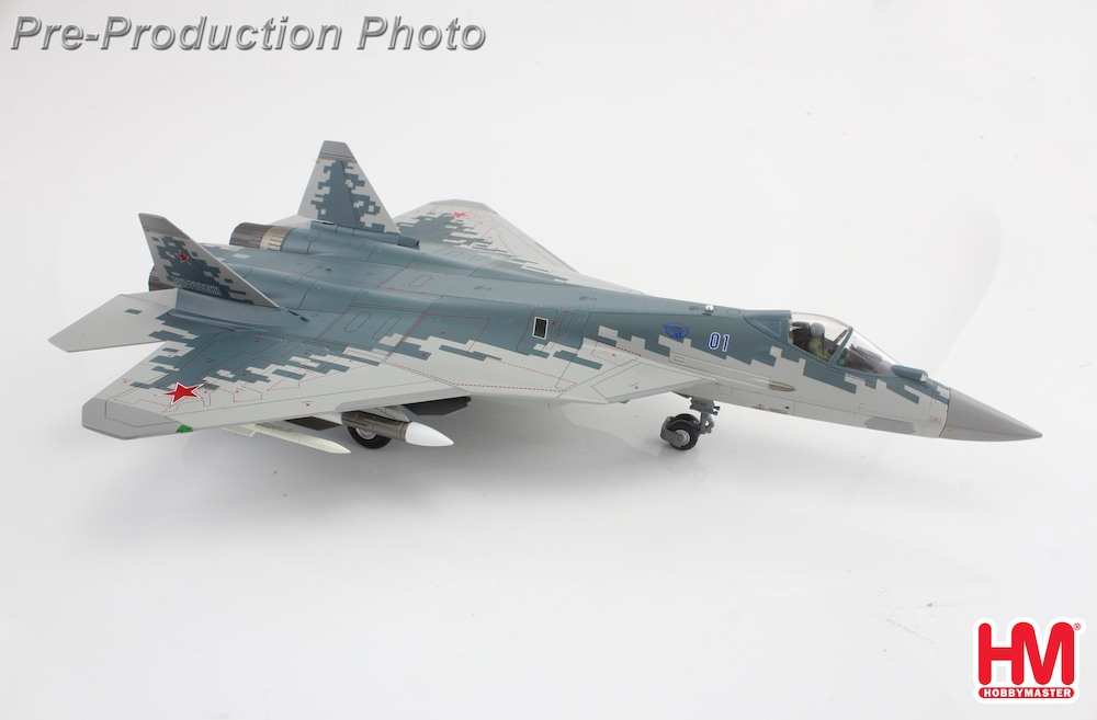 Hobbymaster HA6806 Sukhoi SU57 Stealth Fighter 01 Blue, Russian A