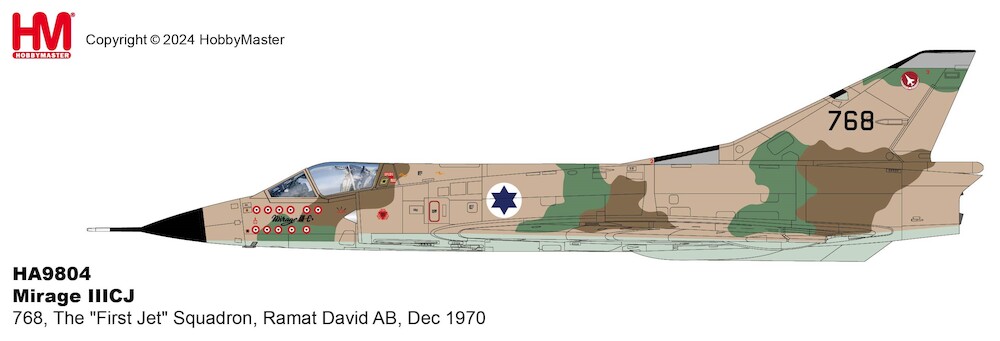 Hobbymaster HA9804 Dassault Mirage IIICJ 768, Israeli Air Force,