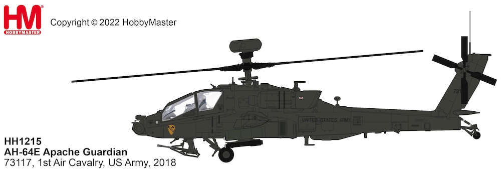Hobbymaster Hh1215 Boeing Ah 64e Apache Guardian 73117 1st Air C