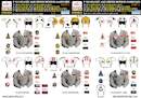 Hungarian Armour Dec HADE321012 Helmet and dress Sewing Patches f