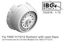 IBG Models IBG72U016 Radiator with open flaps for Focke Wulf FW19