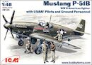 ICM 48125 Mustang P51B With USAAF Pilots and ground personnel (5