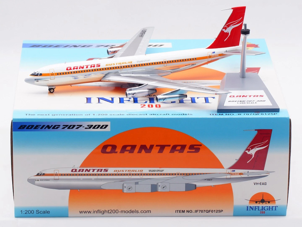 Inflight 200 IF707QF0125P Boeing 707-338C Qantas LAST FLIGHT VH-E
