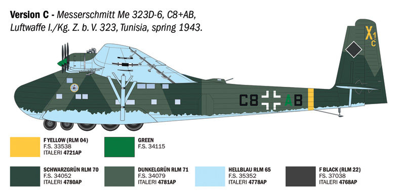 Italeri 90104 Messerschmitt ME323D-1 Gigant (REISSUE)