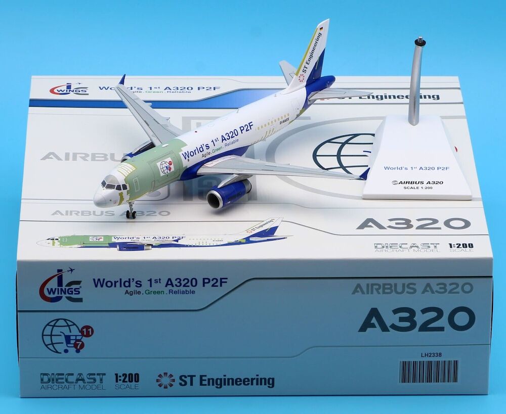 JC Wings LH2338 Airbus A320-P2F ST Engineering "World's