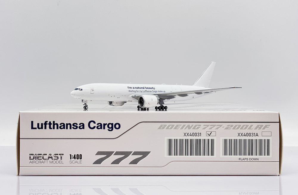 JC Wings XX40031 Boeing 777-200LRF Lufthansa Cargo"Natural B