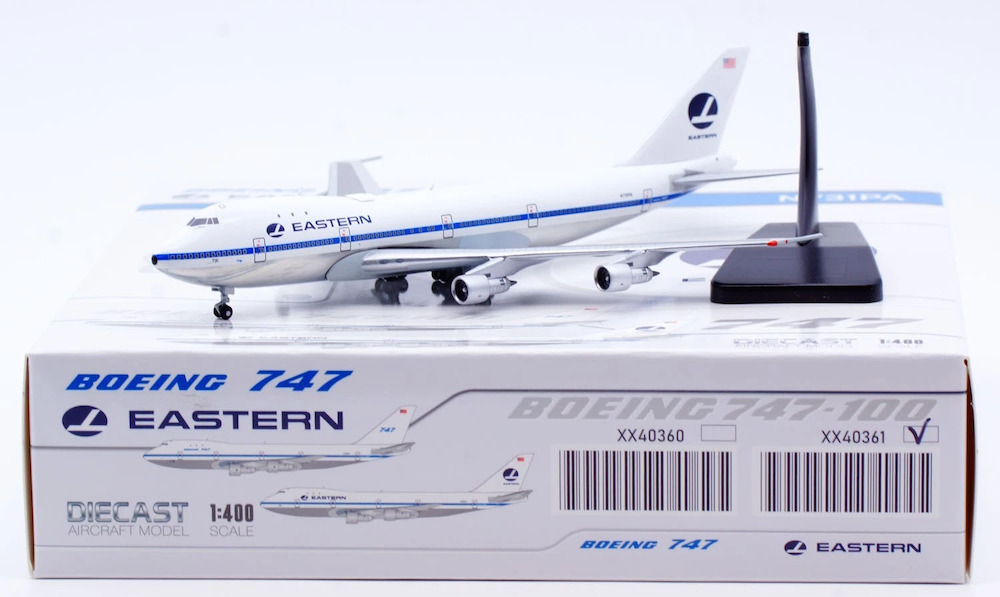 JC Wings XX40361 Boeing 747-100 Eastern Airlines / Pan Am Hybrid