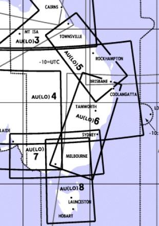 Jeppesen Low Altitude Enroute Chart Australia AU(LO)7/8