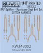 kitsworld KW3D148002 Seat belts RAF Sutton Harness Set (Hurrican