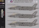 KTT decals Thailand KTT-F35A-7201 F35A Demontration team (355FS