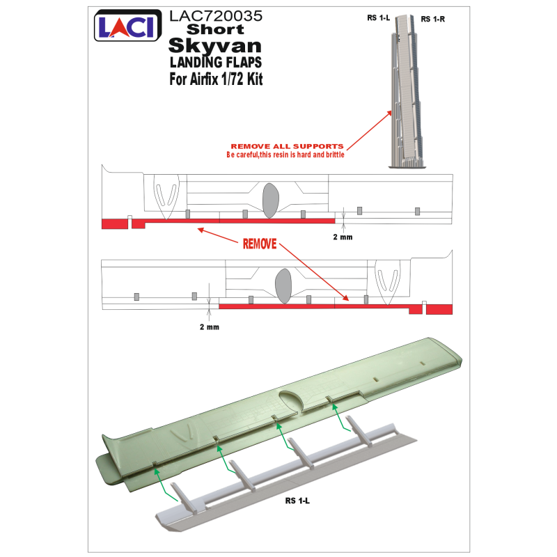 LACI Ltd LAC720035 Short Skyvan Landing Flaps (Airfix ... To be