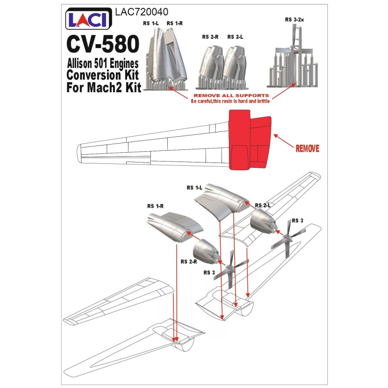 LACI Ltd LAC720040 Convair CV 580 Allison Conversion (Mach2)