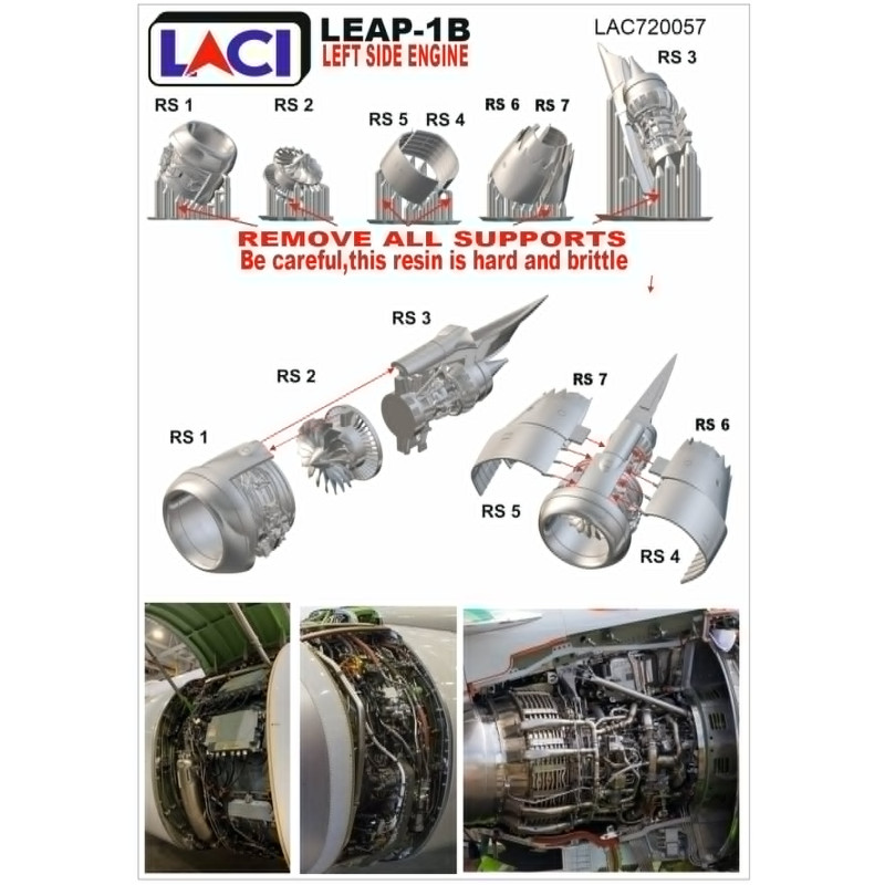 LACI Ltd LAC720057 Boeing 737-Max LEAP 1B Open Left Engine (BPK)
