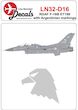 Lima November Decals LN32-D16 Royal Danish AF F-16B ET199 with Ar