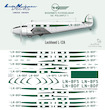 Lima November Decals ln72-LE05 Lockheed L12A (Wideroe Flyveselska