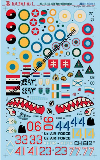 Linden Hill Decals LHD48012 Bush War Hinds Col. 2:(Iraq, India, E