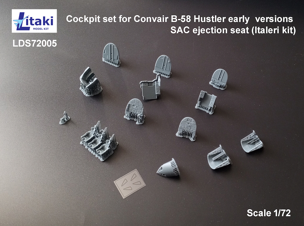 Litaki Model Kits Litaki LDS72005 Cockpit set for Convair B-58 Hu