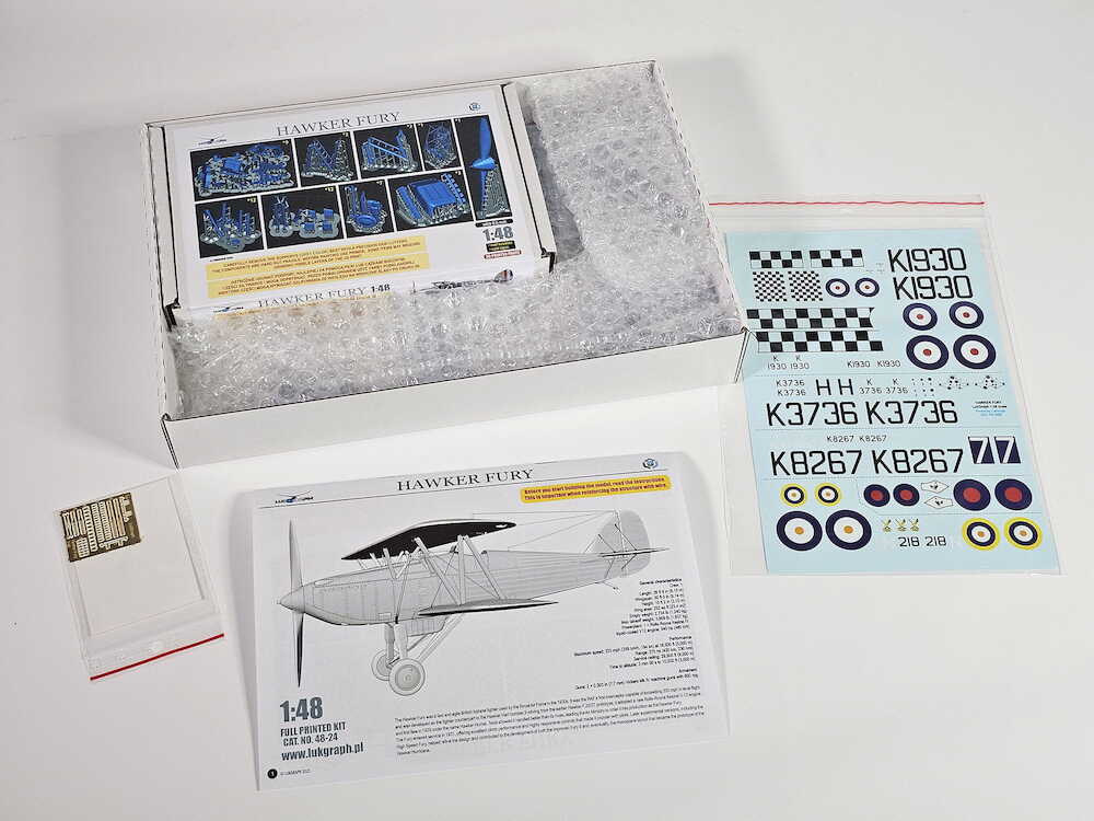 Lukgraph 48-024 Hawker Fury inn RAF, SAAF Spanish Service