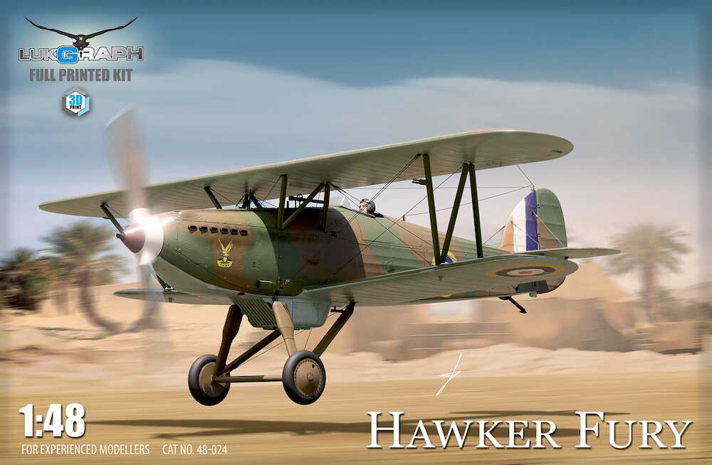 Lukgraph 48-024 Hawker Fury inn RAF, SAAF Spanish Service