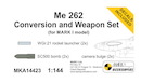 Mark1 MKA14423 Messerschmitt Me262 Conversion and weapons set inc