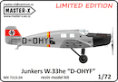Master X resin kits MX7215-4 Junkers W.33he (D-OHYF)