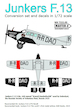 Master X resin kits MX722205 Junkers F.13 R-RDAO