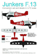 Master X resin kits MX722207 Junkers F.13 conversion set "Eu
