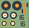 MAV Decals 48-213 SAAF P40N Kittyhawk MkIV ( "16" 11 OT