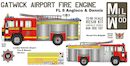 MilMod Military Models MM000-107 Gatwick Airport Fire Engine Angl