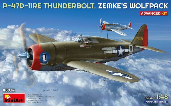 Mini Art 48034 P47D-11RE Thunderbolt. Zemke's Wolfpack. Adv