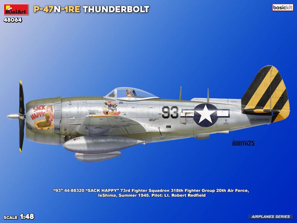 Mini Art 48064 Republic P-47N-1RE Thunderbolt. Basic Kit