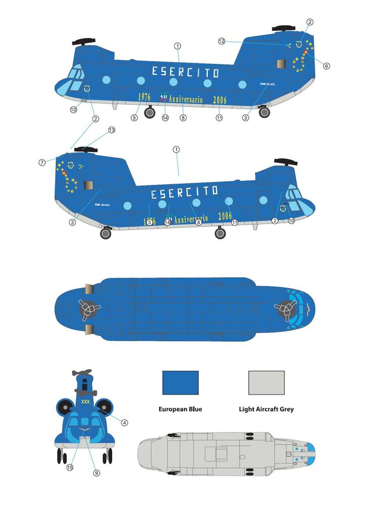 Mini Wing MWG603 Boeing (EMB) CH-47C Chinook (Italian Air Force)