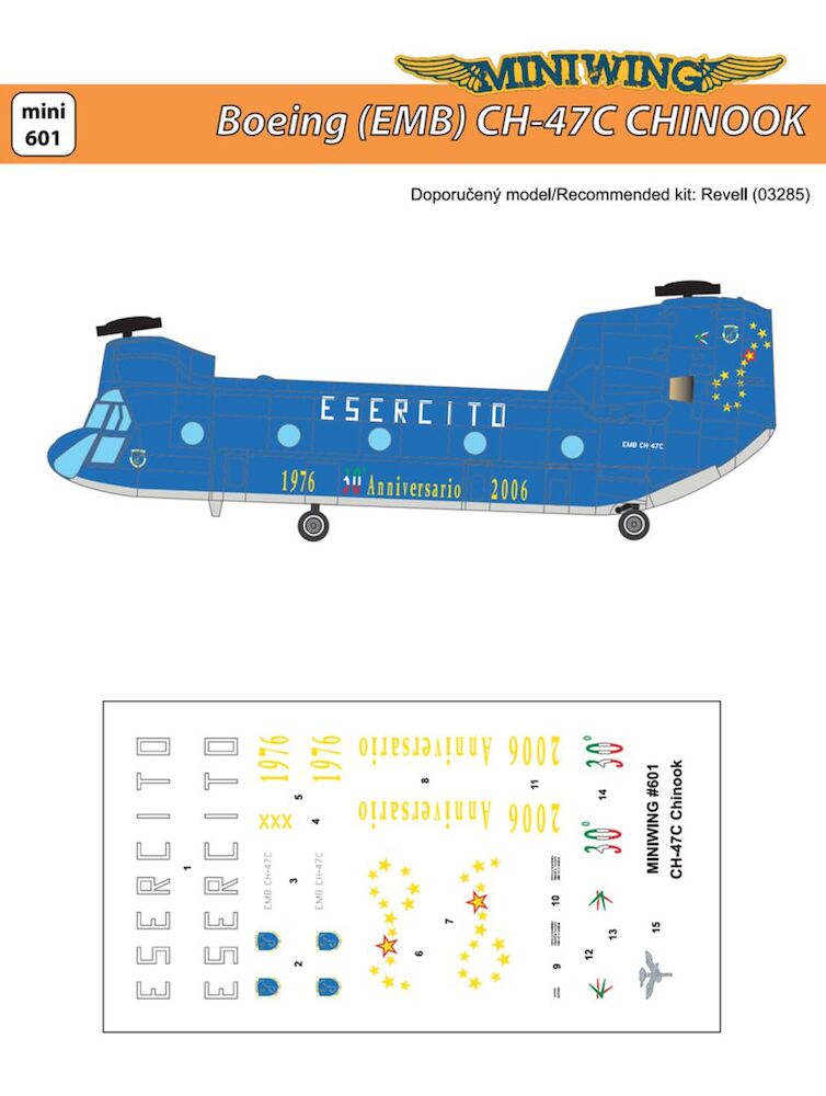 Mini Wing MWG603 Boeing (EMB) CH-47C Chinook (Italian Air Force)