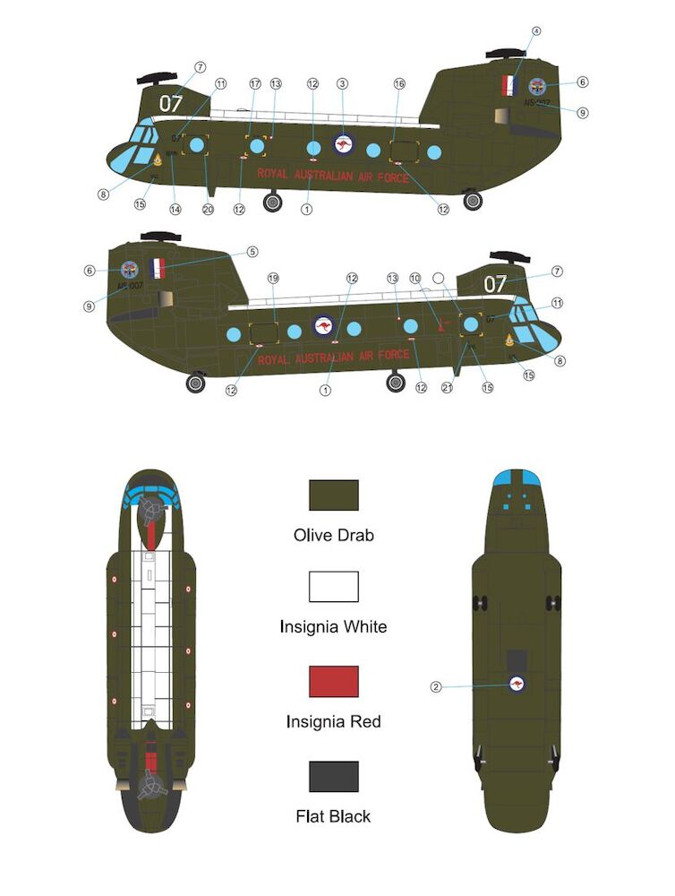 Mini Wing MWG604 Boeing CH-47C Chinook (Australian Air Force)