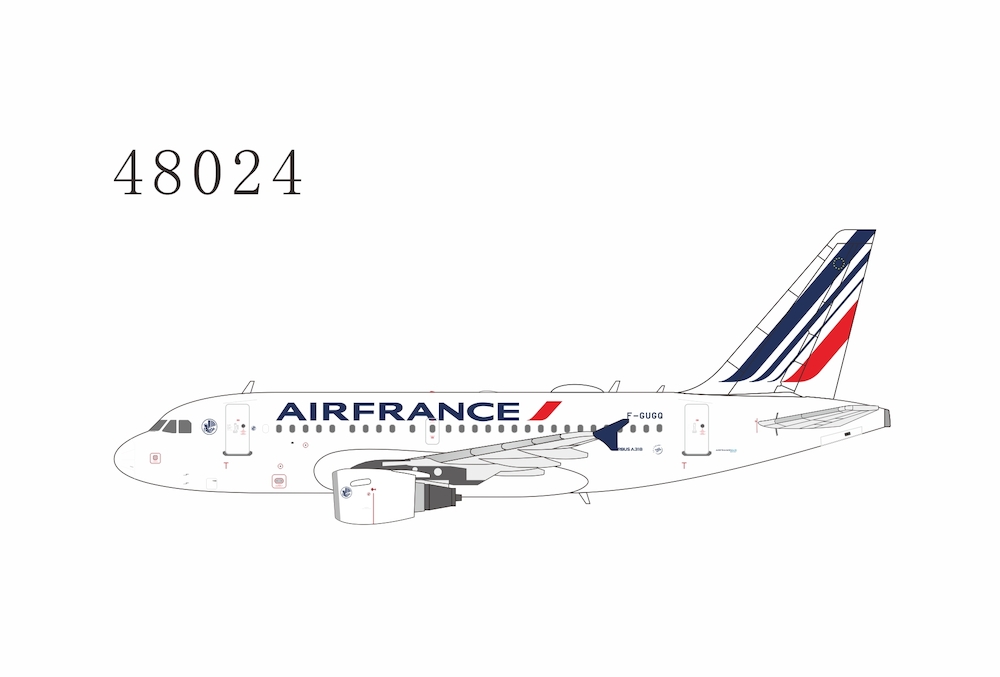 NG Models 48024 Airbus A318-100 Air France F-GUGQ