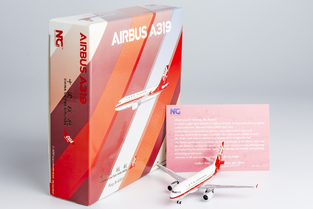 NG Models 49017 Airbus A319-100 China United Airlines B-4091