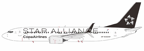 NG Models 58143 Boeing 737-800 Copa Airlines Star Alliance HP-183
