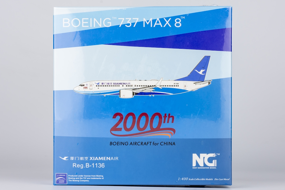 NG Models 88030 Boeing 737 MAX 8 Xiamen Airlines "2000th Boe
