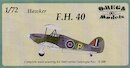 Omega 72200 Hawker FH40 Hurricane slip wing