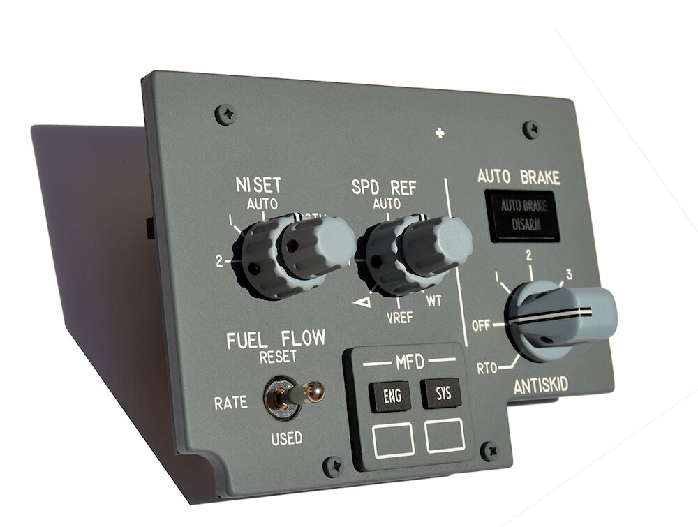 Opencockpits 5T15 B737 Autobrakes panel, IDC version (Backlite po