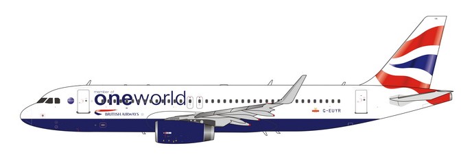 Phoenix-models 04576 Airbus A320 British Airways oneworld G-EUYR