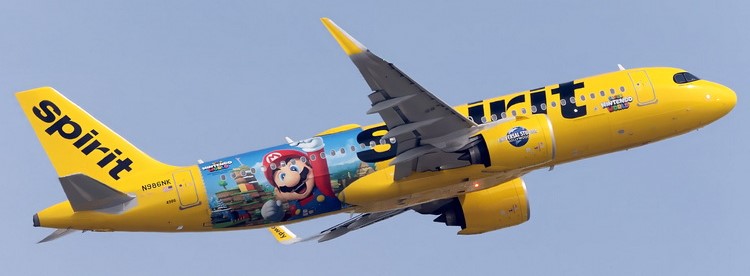 Phoenix-models 04597 Airbus A320neo Spirit Airlines "Nintend